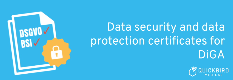 Data security & data protection certificates for DiGA