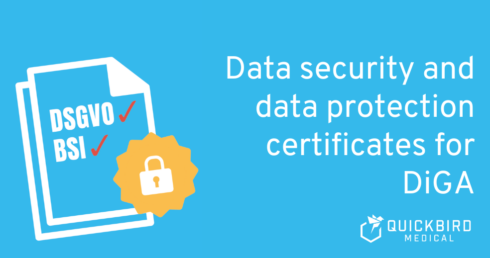 Data security & data protection certificates for DiGA